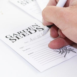 Printable Garden Seed Packets: Floral Designs (PDF File) - Etsy