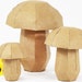 3D Paper Mushroom Set: DIY Cottagecore Decor (printable PDF, SVG) - Etsy