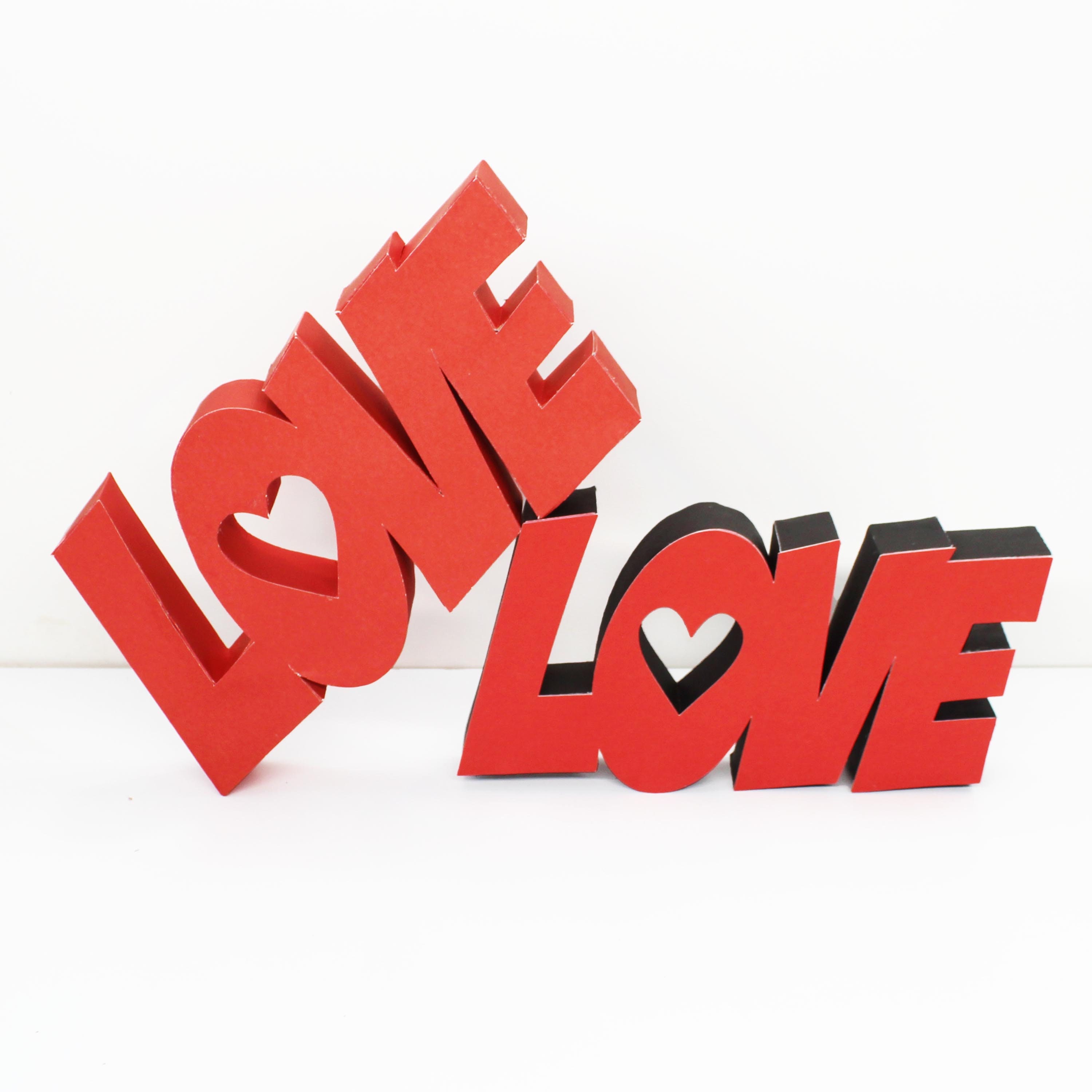 3D Love Decor. Printable & SVG DIY Valentine's Day Home - Etsy Canada