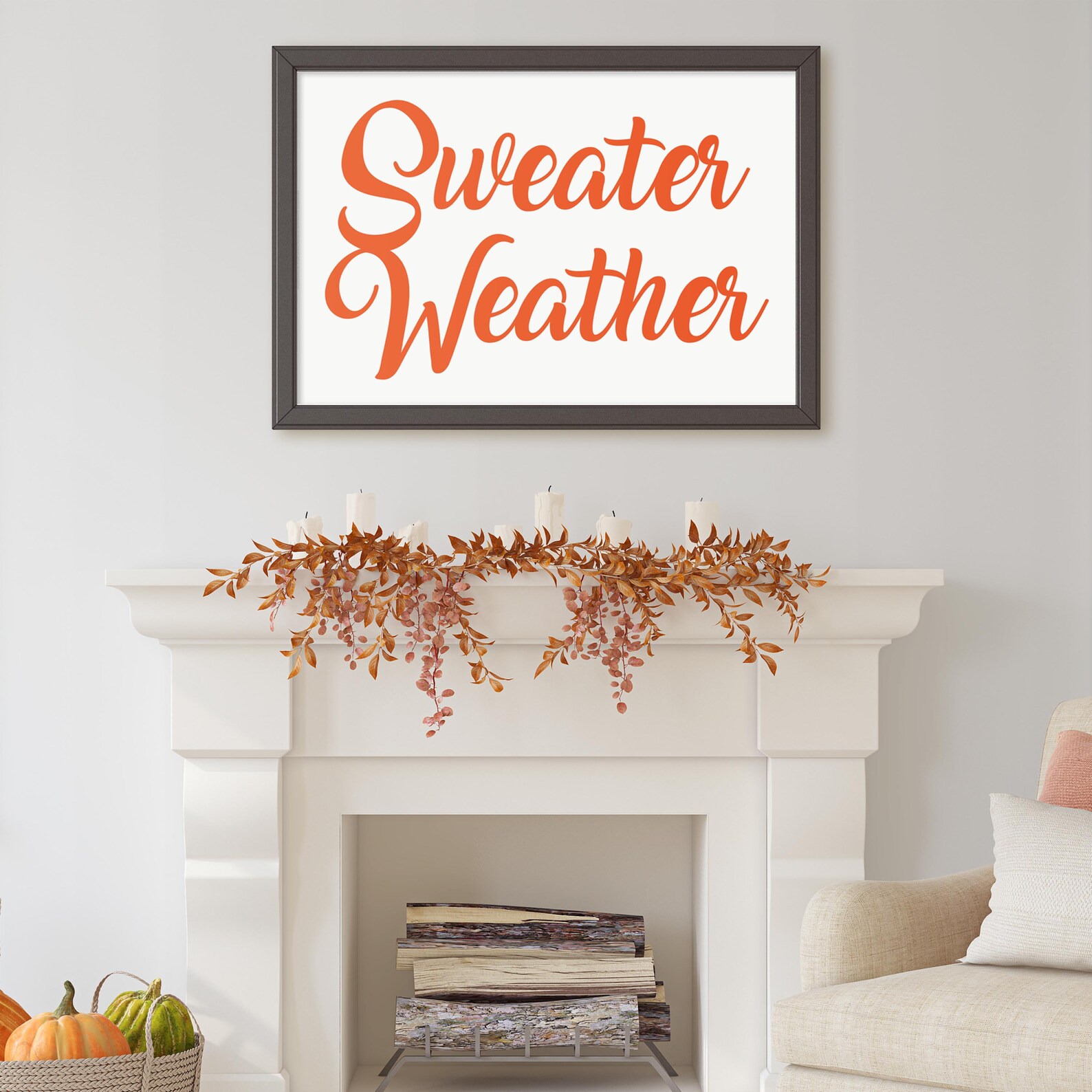 Sweater Weather Printable Sign and SVG File. Fun Fall DIY - Etsy
