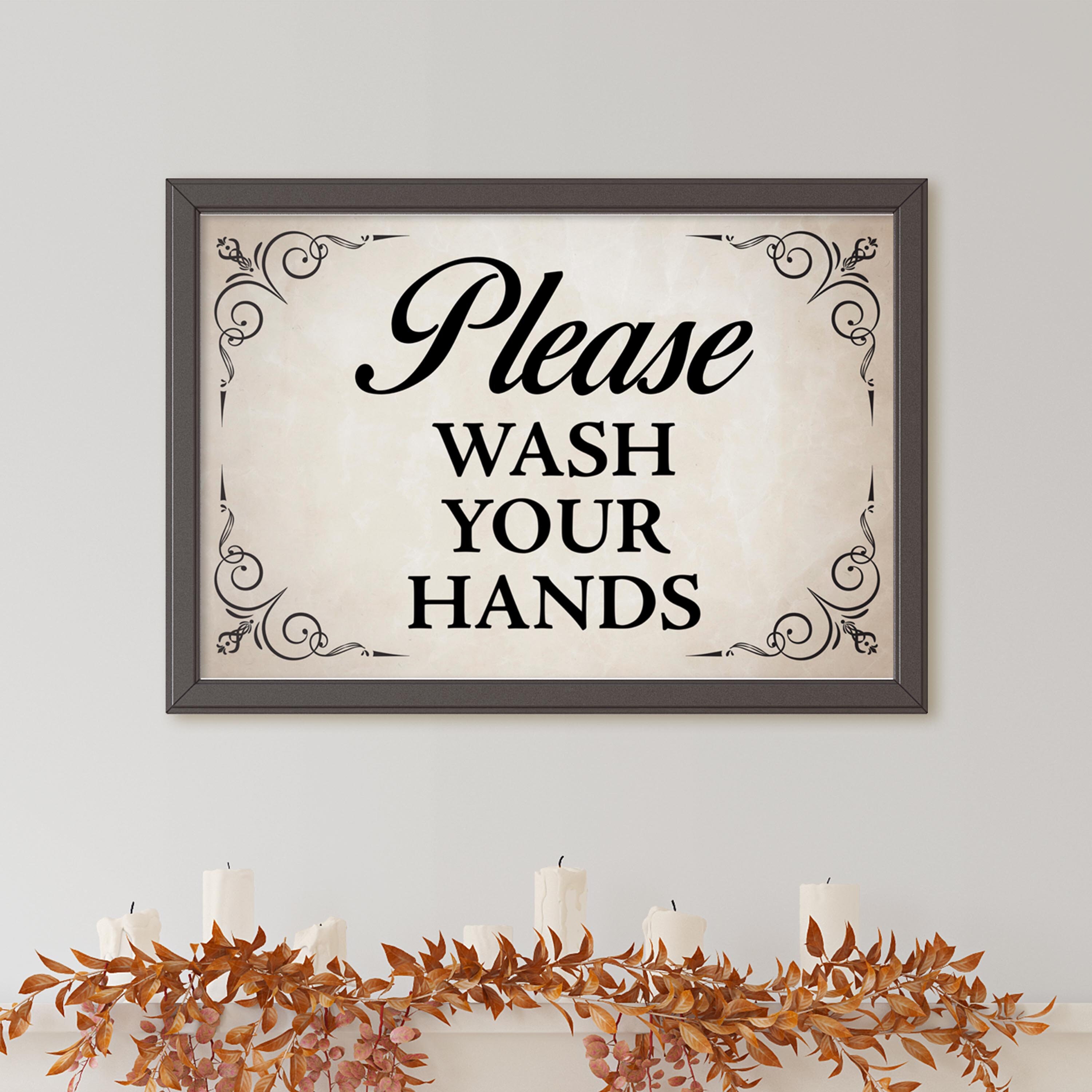 Printable Bathroom Sign. SVG. Please Wash Your Hands. - Etsy Canada