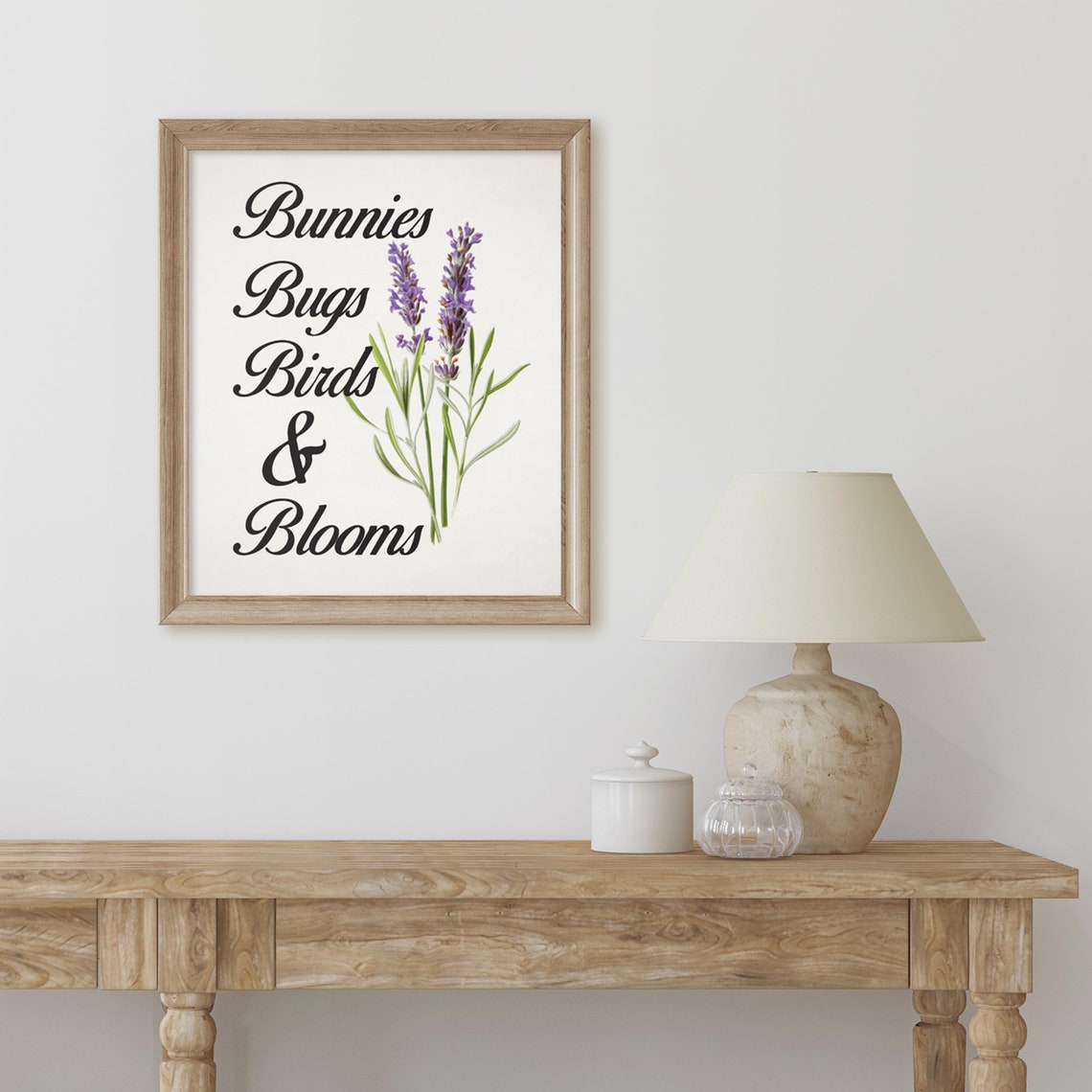 Printable Spring Sign. Bunnies Bugs Birds & Blooms. Spring | Etsy