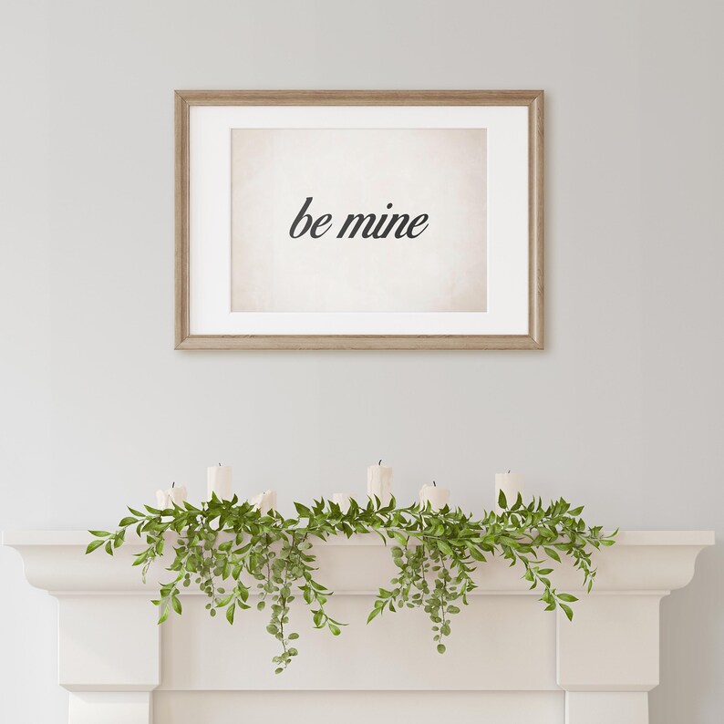 Printable Valentine's Day Sign and SVG. Be Mine. Digital - Etsy