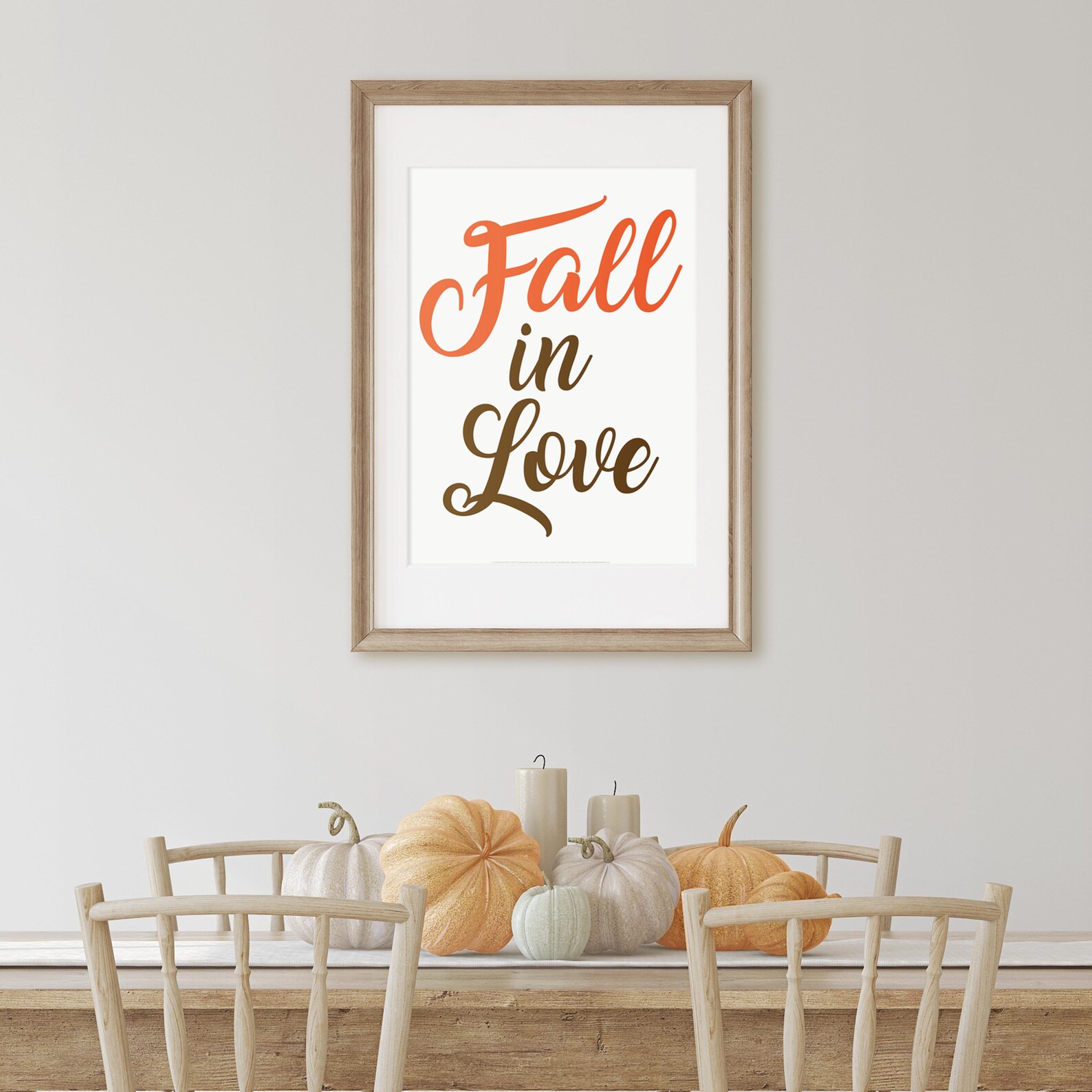 Fall in Love. Printable Fall Home Decor Sign and SVG File. - Etsy