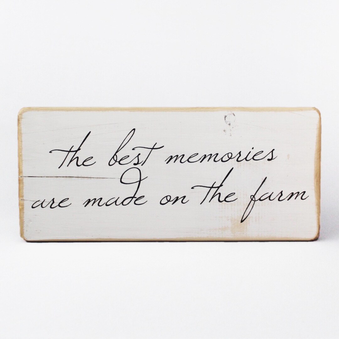 Handmade Rustic Wooden Sign. the Best Memories Are Made on the - Etsy