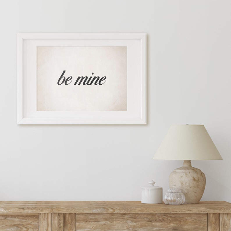 Printable Valentine's Day Sign and SVG. Be Mine. Digital - Etsy