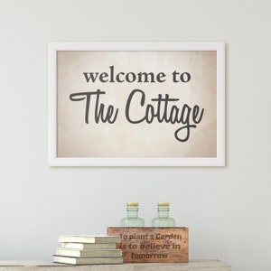 Printable Room Decor and SVG File. Welcome to the Cottage. Summer Decor ...