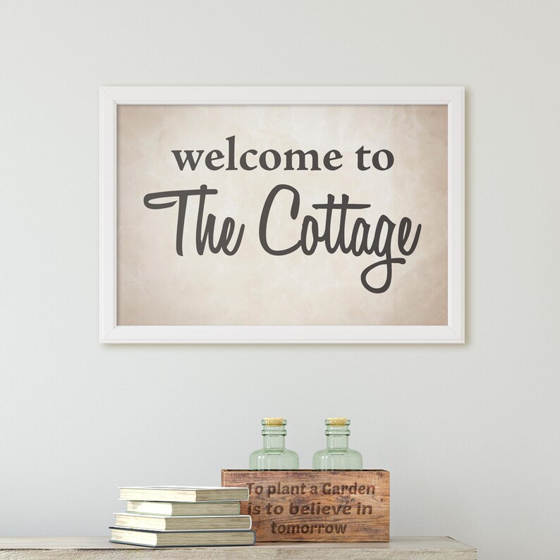 Printable Room Decor and SVG File. Welcome to the Cottage. - Etsy