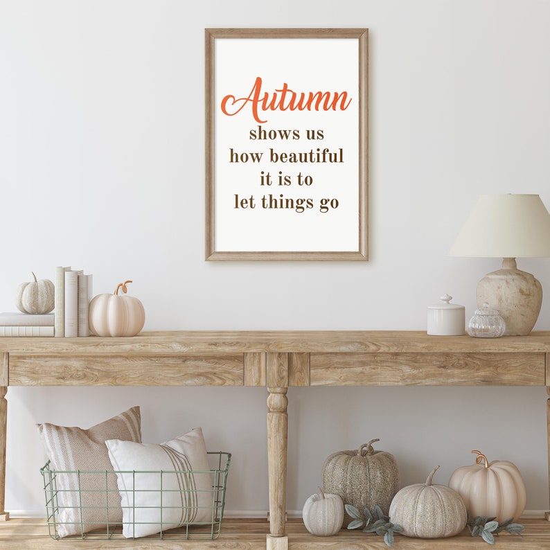 Autumn Shows Us How Beautiful It is to Let Things Go. - Etsy