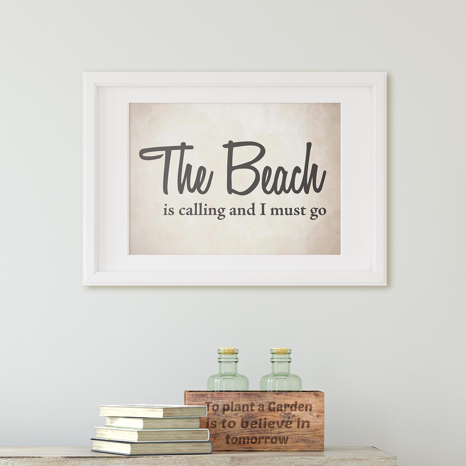 Printable Wall Decor Sign. Includes SVG. the Beach is Calling - Etsy