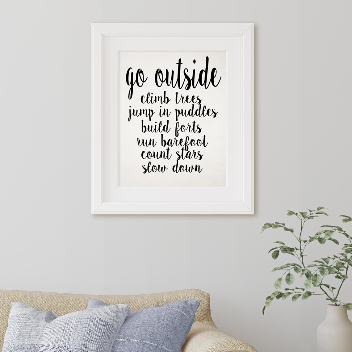 Printable Sign. Go Outside. Includes SVG File. Beautiful - Etsy