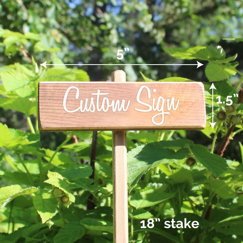 Custom Garden Marker. Handmade Garden Stake Flower Beds - Etsy