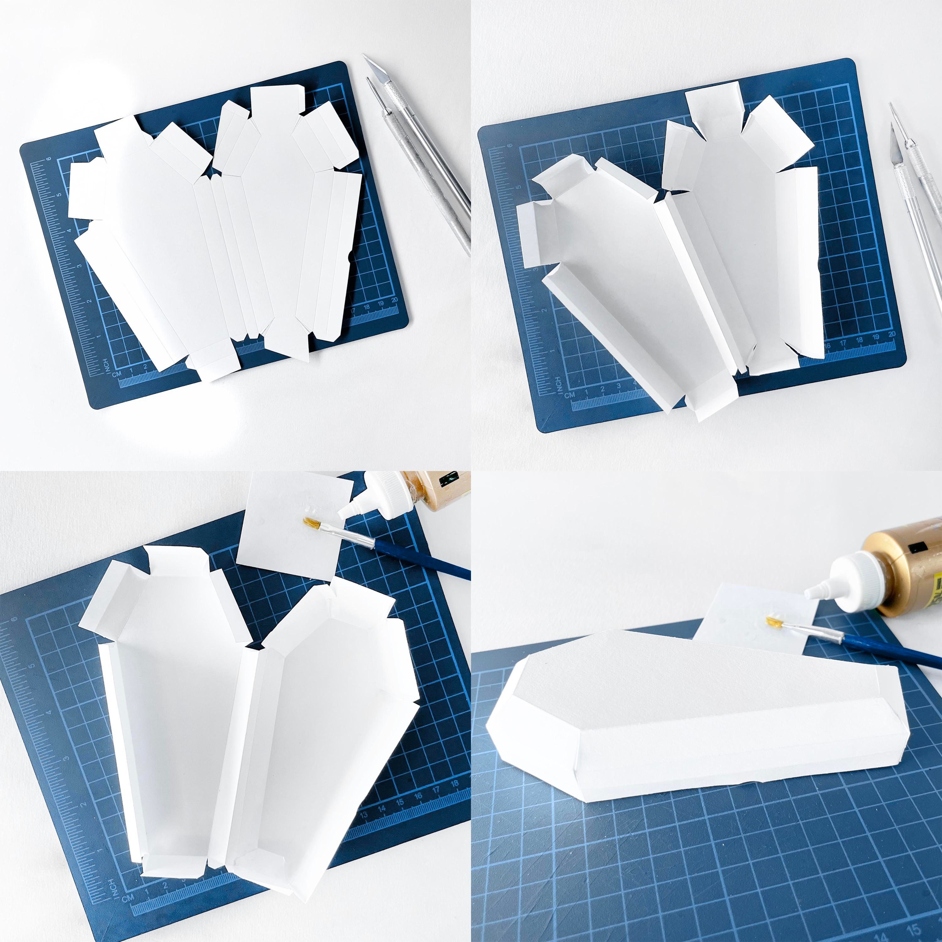 Printable Mini Coffin Treat Box: Halloween Paper Craft (PDF & SVG) - Etsy