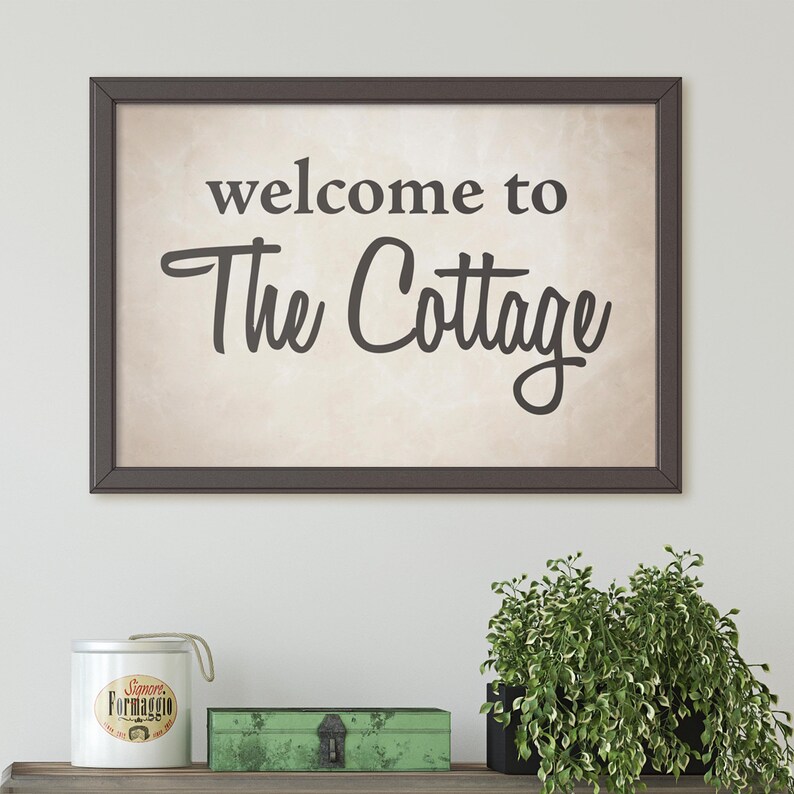 Printable Room Decor and SVG File. Welcome to the Cottage. - Etsy