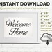 Printable Welcome Home Sign and SVG. Simple Beautiful Home Wall Art ...