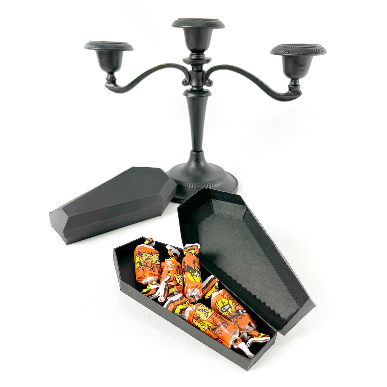 Printable Mini Coffin With Beveled Top Treat Box. Download and - Etsy