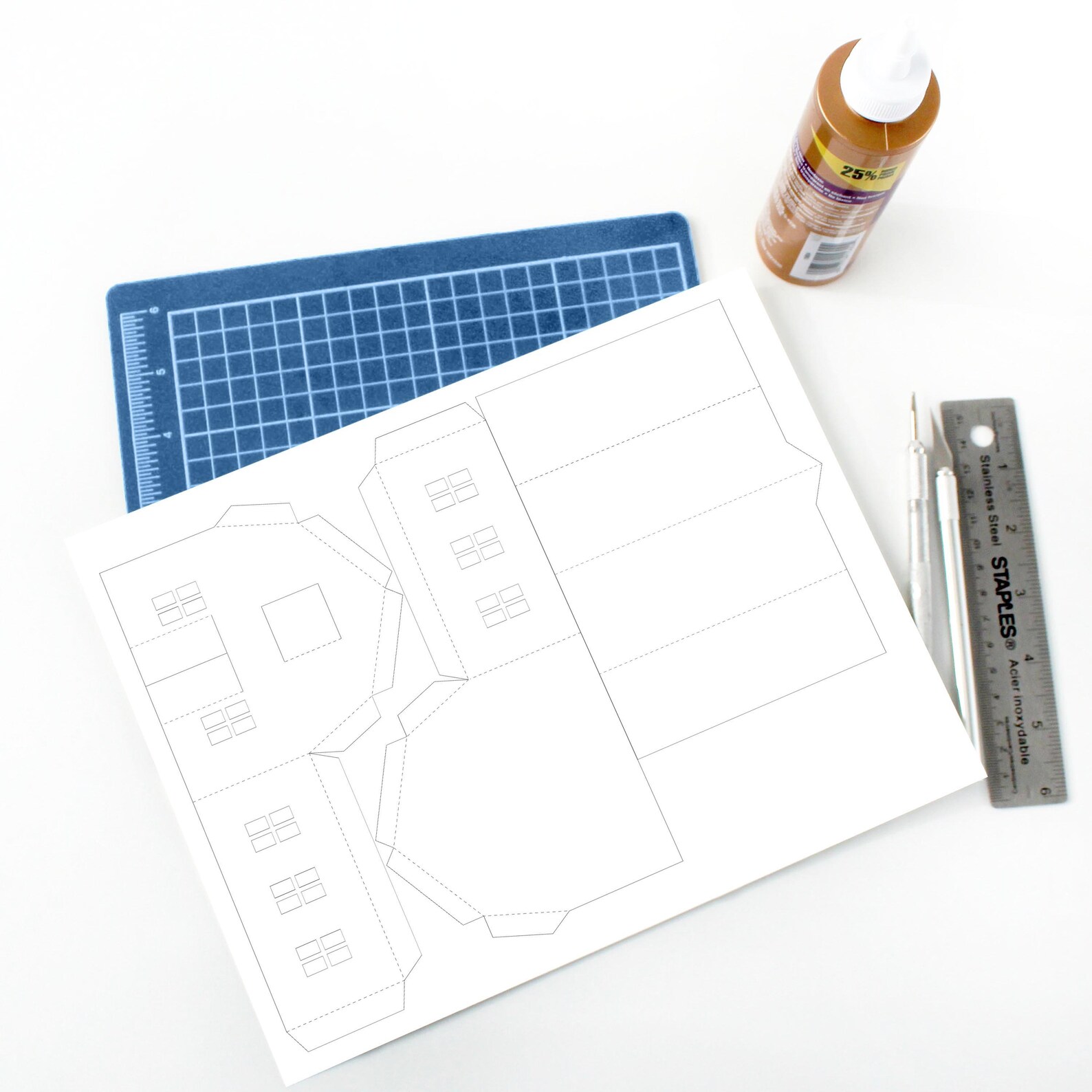 DIY Mini Barn Paper Craft. Printable and SVG Christmas Home - Etsy Canada