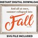 And All at Once Summer Collapsed Into Fall Printable Quote - Etsy