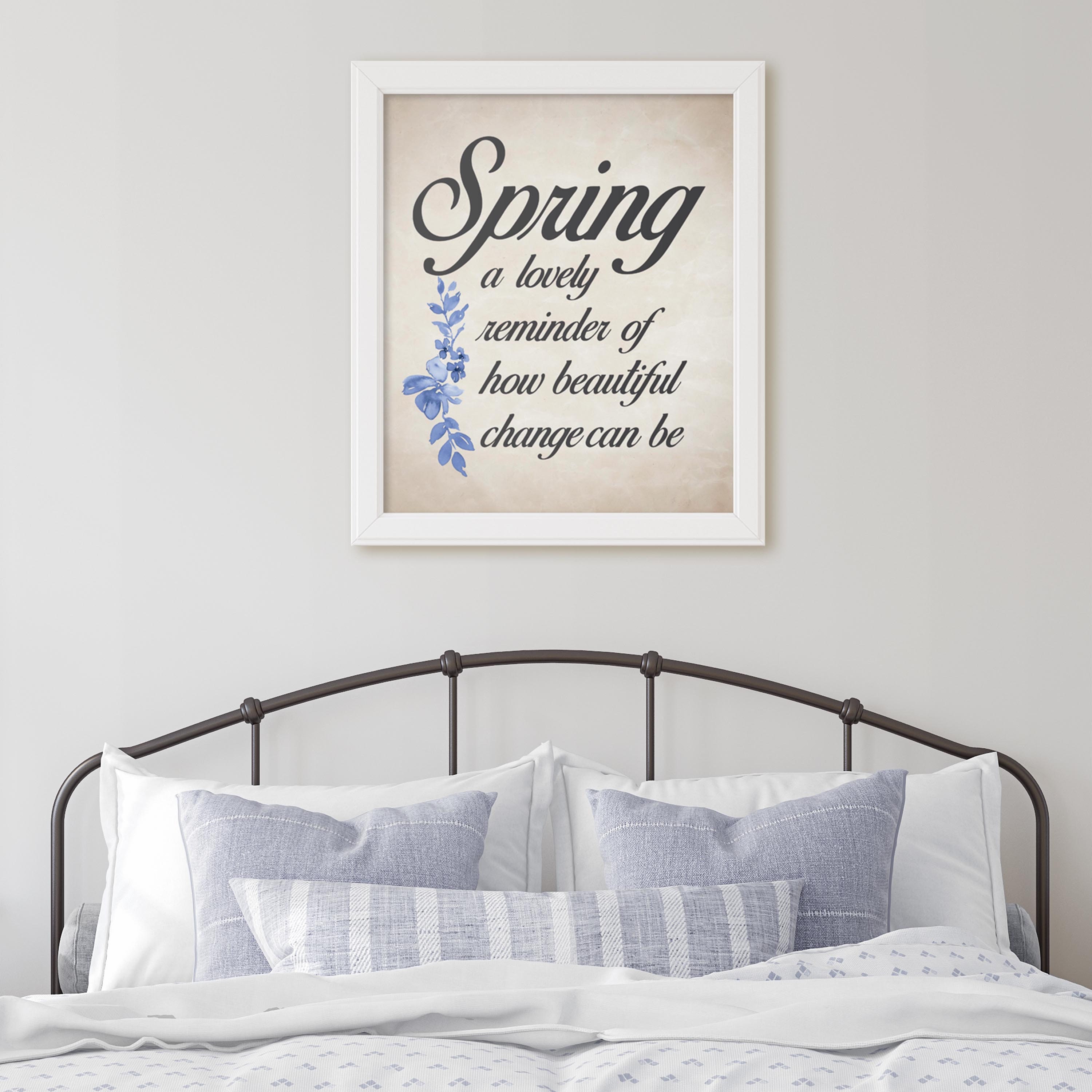 Pretty Spring Printable Sign. Spring A Lovely Reminder of How | Etsy