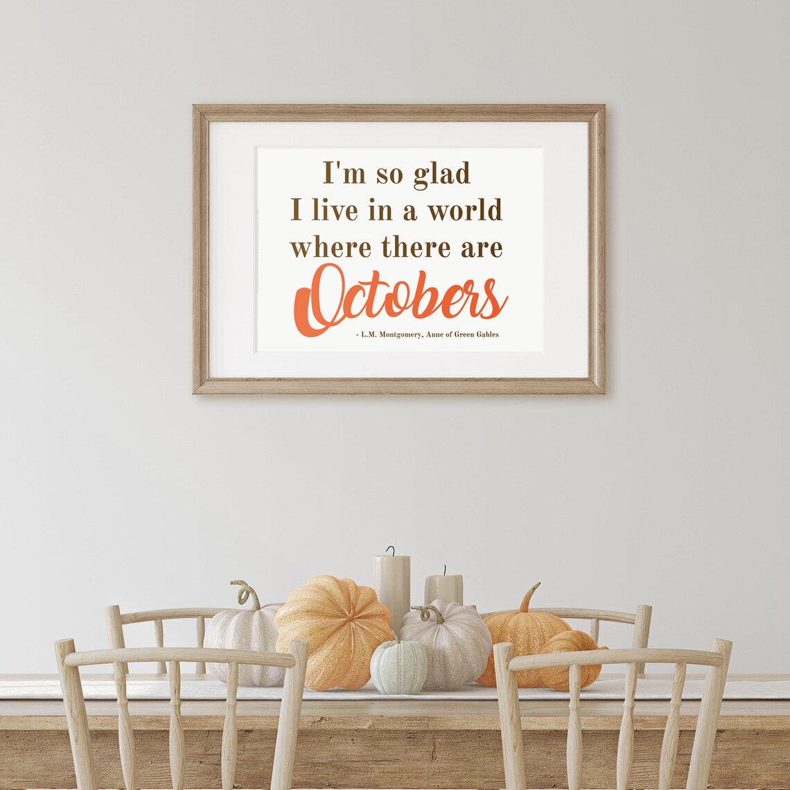 Printable Fall Autumn Decor Quote Poster and SVG. Im so Glad | Etsy