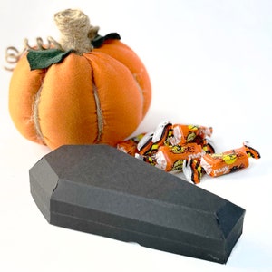 Printable Mini Coffin With Beveled Top Treat Box. Download and Print ...