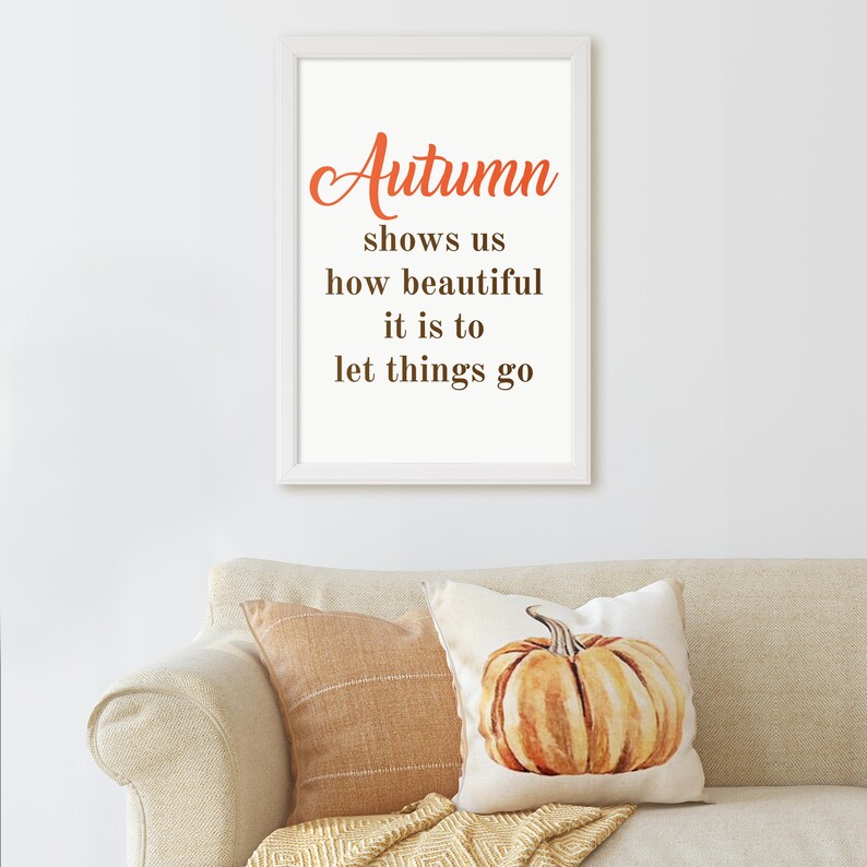 Autumn Shows Us How Beautiful It is to Let Things Go. - Etsy