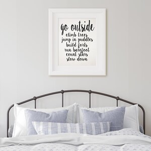 Printable Sign. Go Outside. Includes SVG File. Beautiful - Etsy