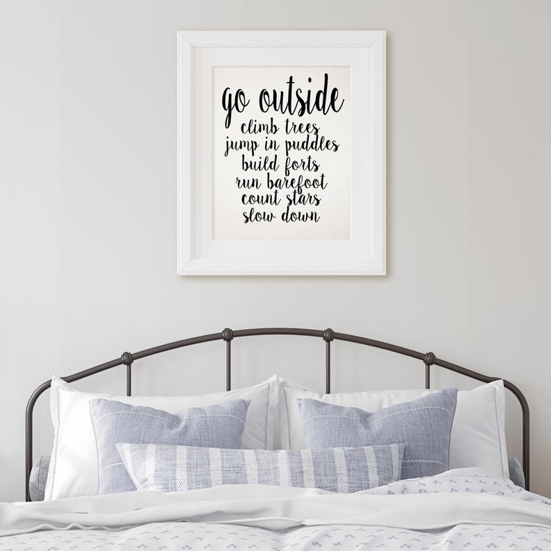 Printable Sign. Go Outside. Includes SVG File. Beautiful - Etsy