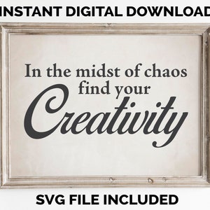 Printable Sign for Your Creative Space. Find Your Creativity ...