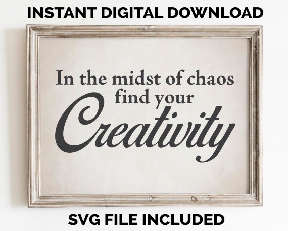 Printable Sign for Your Creative Space. Find Your Creativity. | Etsy