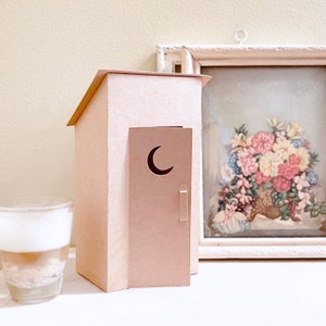Printable Mini Farm Outhouse: Rustic Paper Craft (PDF & SVG) - Etsy