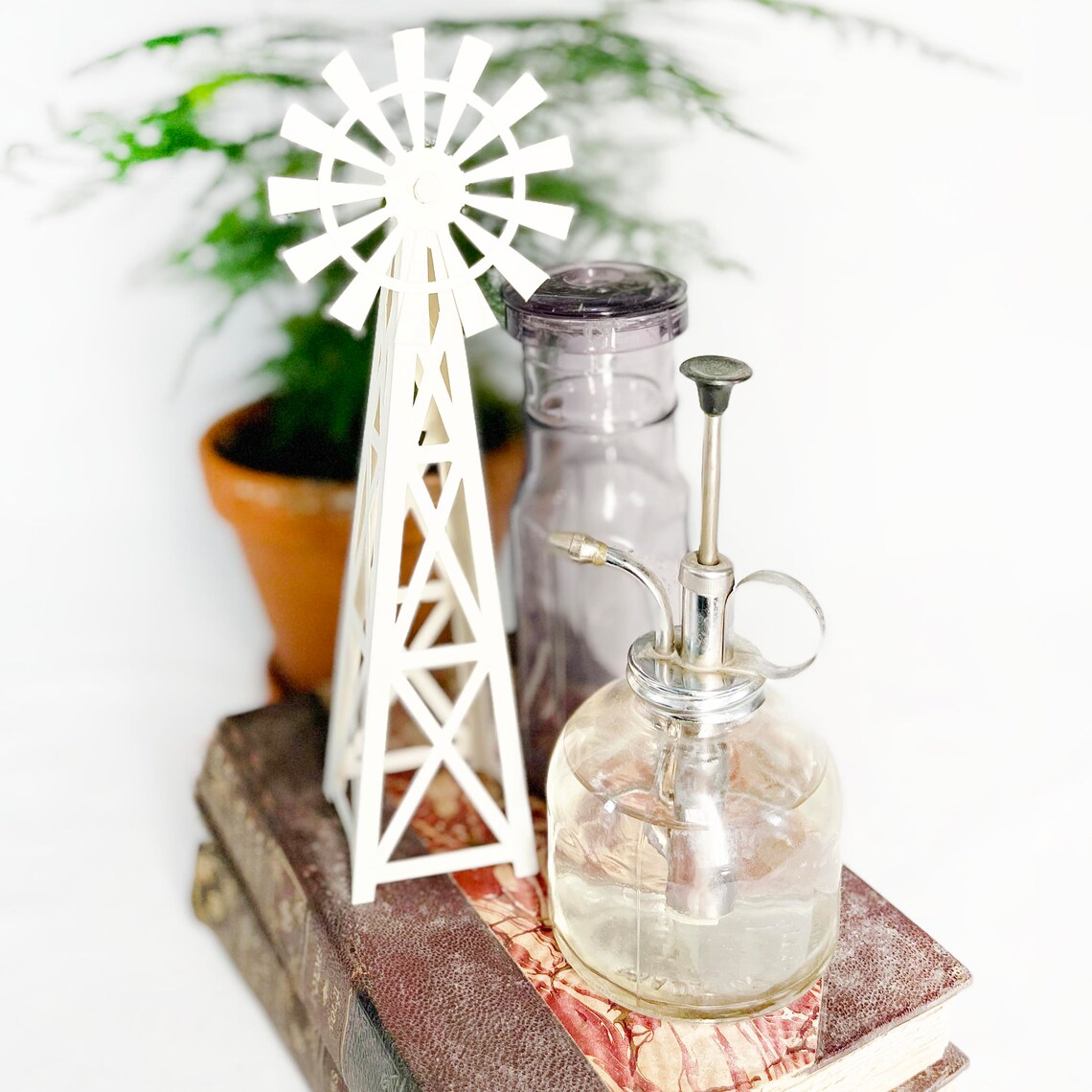 Printable Home Decor Mini 3D Windmill. Farmhouse Village - Etsy