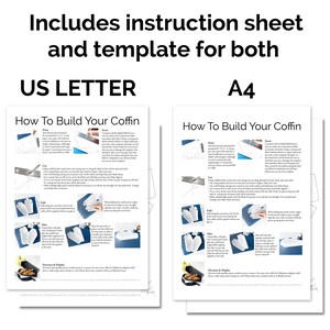 Printable Mini Coffin With Beveled Top Treat Box. Download and Print ...