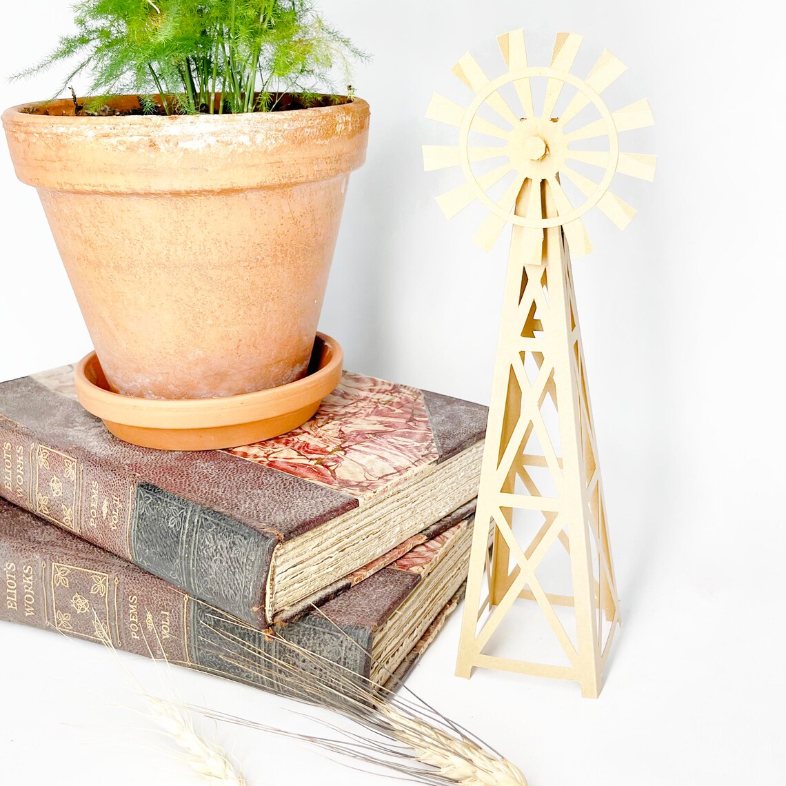 Printable Home Decor Mini 3D Windmill. Farmhouse Village - Etsy
