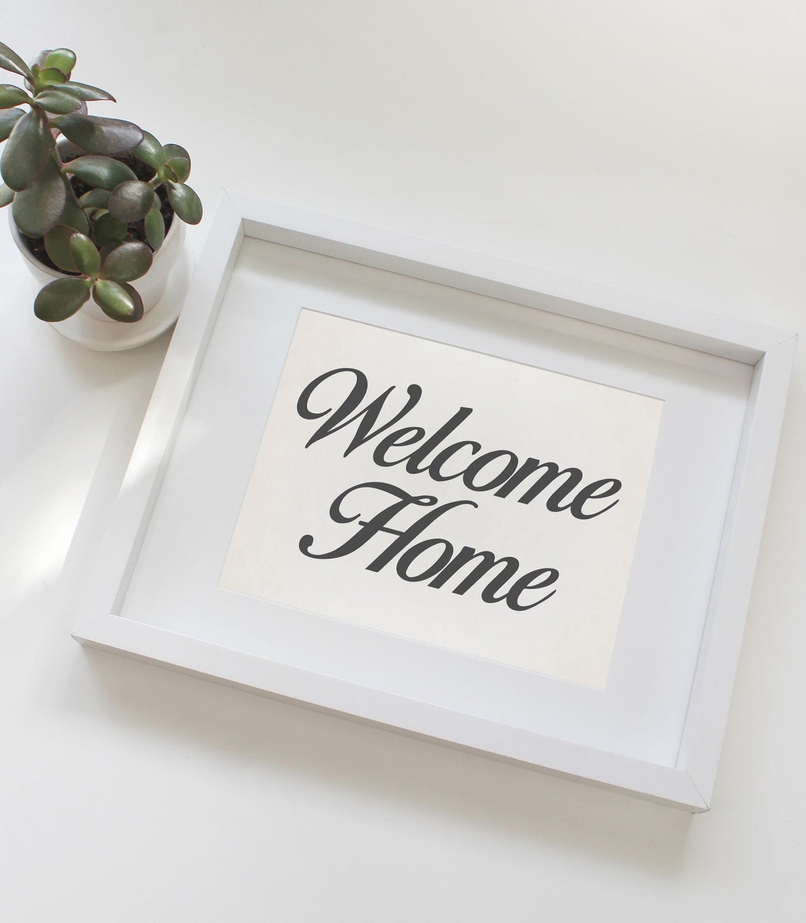 Printable Welcome Home Sign and SVG. Simple Beautiful Home - Etsy