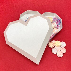 Printable Beveled Heart Box: Valentine's Day Treat Box SVG, PDF ...