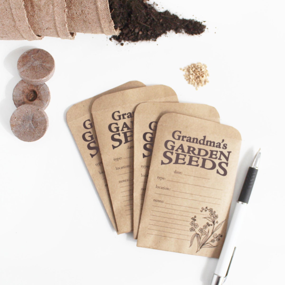Printable Custom Garden Seed Saver Packages. Easy to Download and Print ...