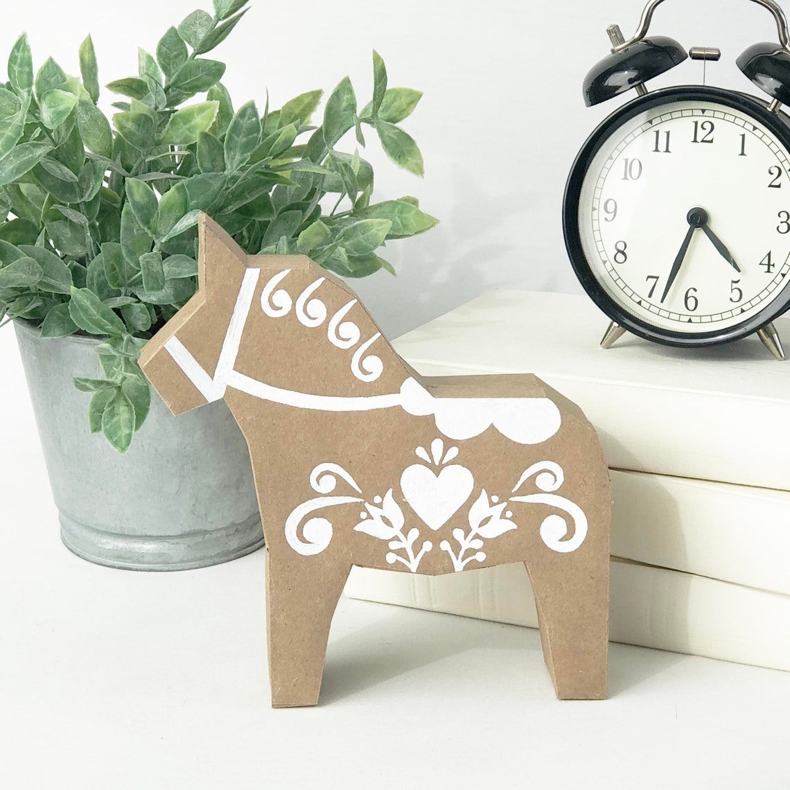 Printable Swedish Dala Horse Treat Box. Instant Download and - Etsy