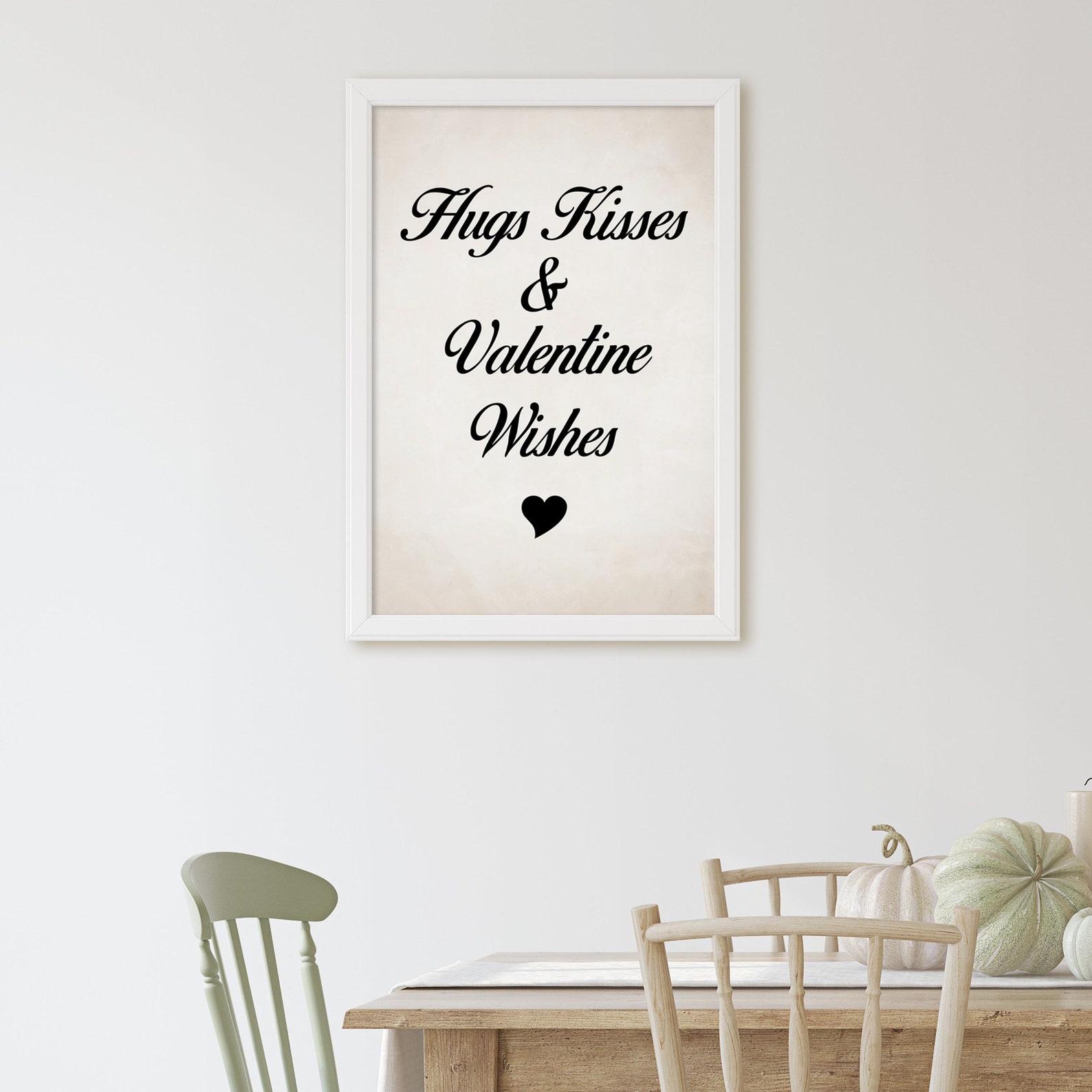 Printable Hugs Kisses and Valentine Wishes Sign and SVG. - Etsy