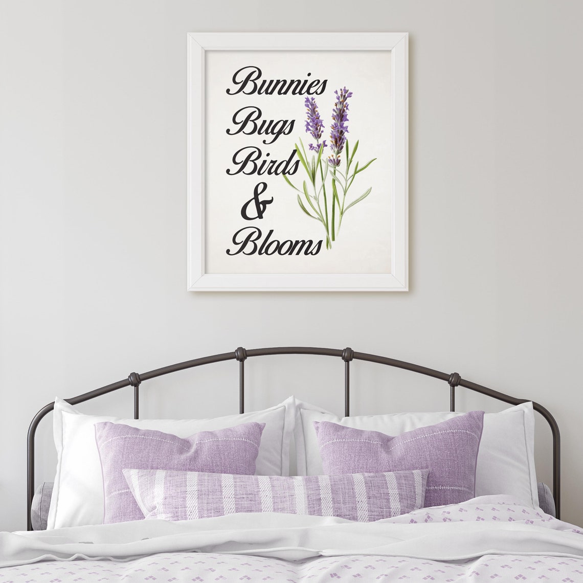 Printable Spring Sign. Bunnies Bugs Birds & Blooms. Spring | Etsy