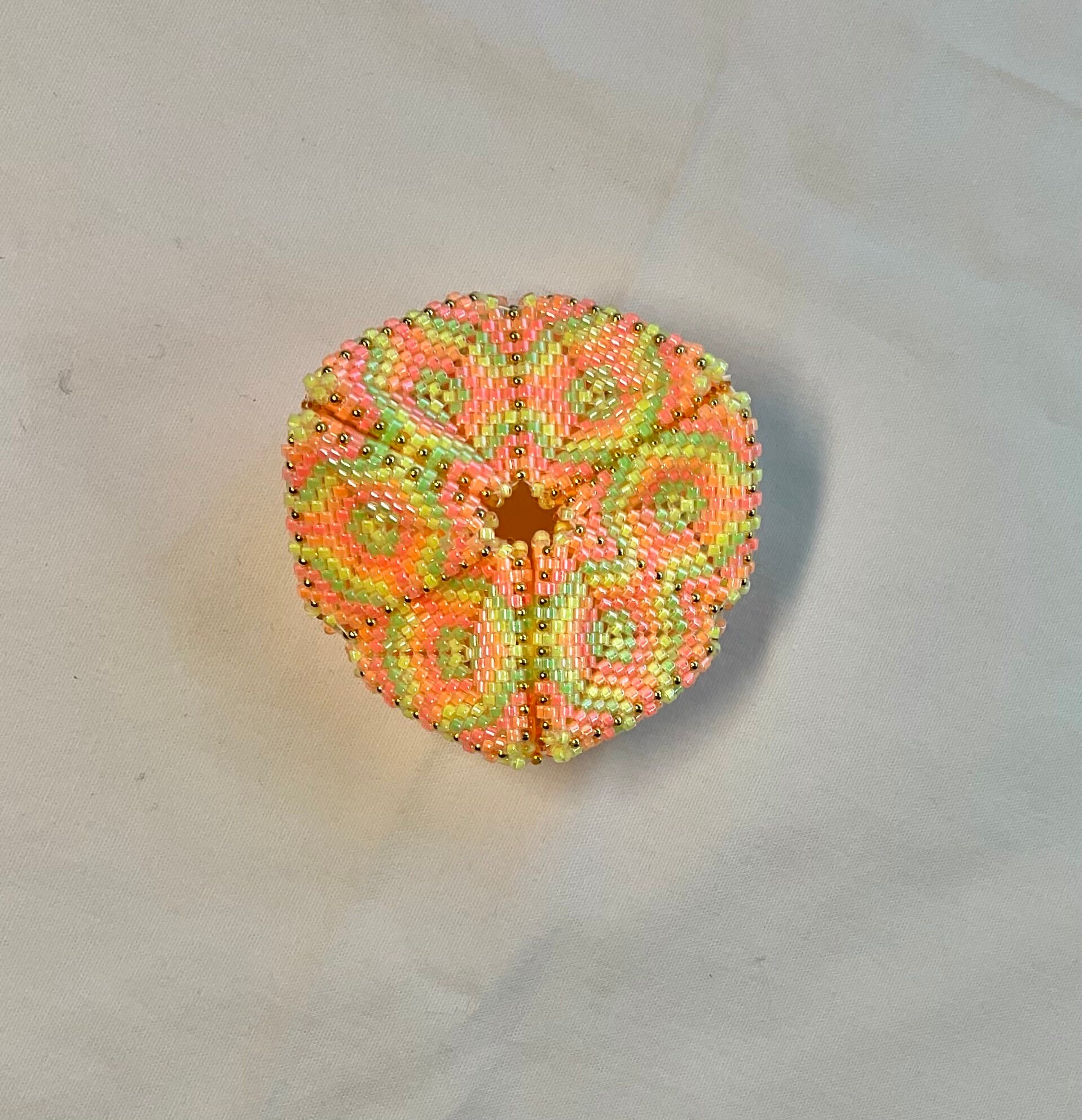 Heat Haze Kaleidocycle, Beaded Sculpture Graphs, Beadwoven Art Object ...