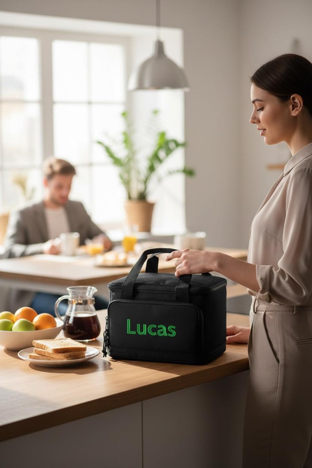 Personalised Embroidered Lunch Box. Lunch Bag, Fully Insulated With ...