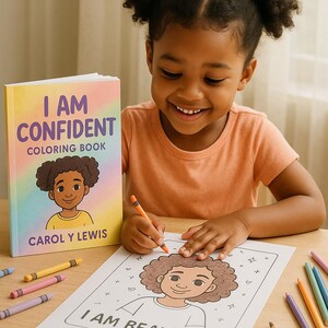 I Am Confident – Printable Affirmation Coloring Book for Black Children ...