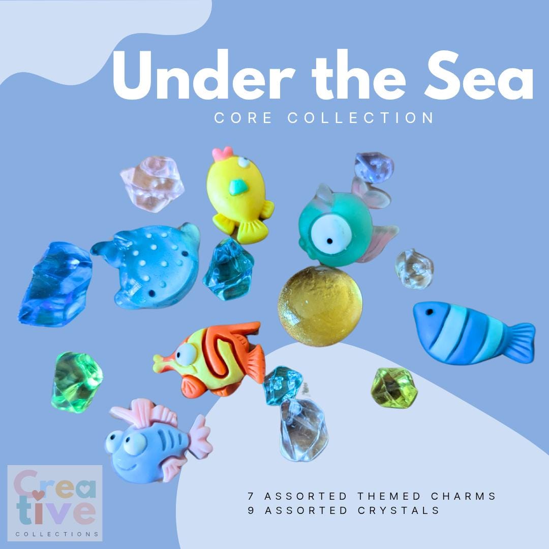 Ocean Themed Play-doh Charms: Imagination Playtime, Kids Party Favors ...