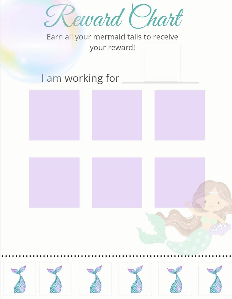 Editable Mermaid Visual Supports Bundle, Daily Schedule, Rewards Chart ...