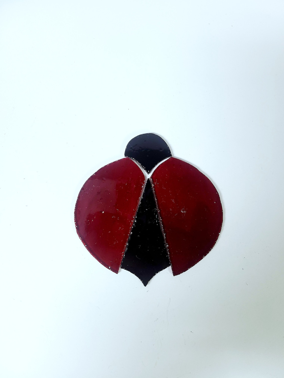 Pre-cut Stained Glass Ladybug Kit, Garden Stake, Plant Poke Stained ...