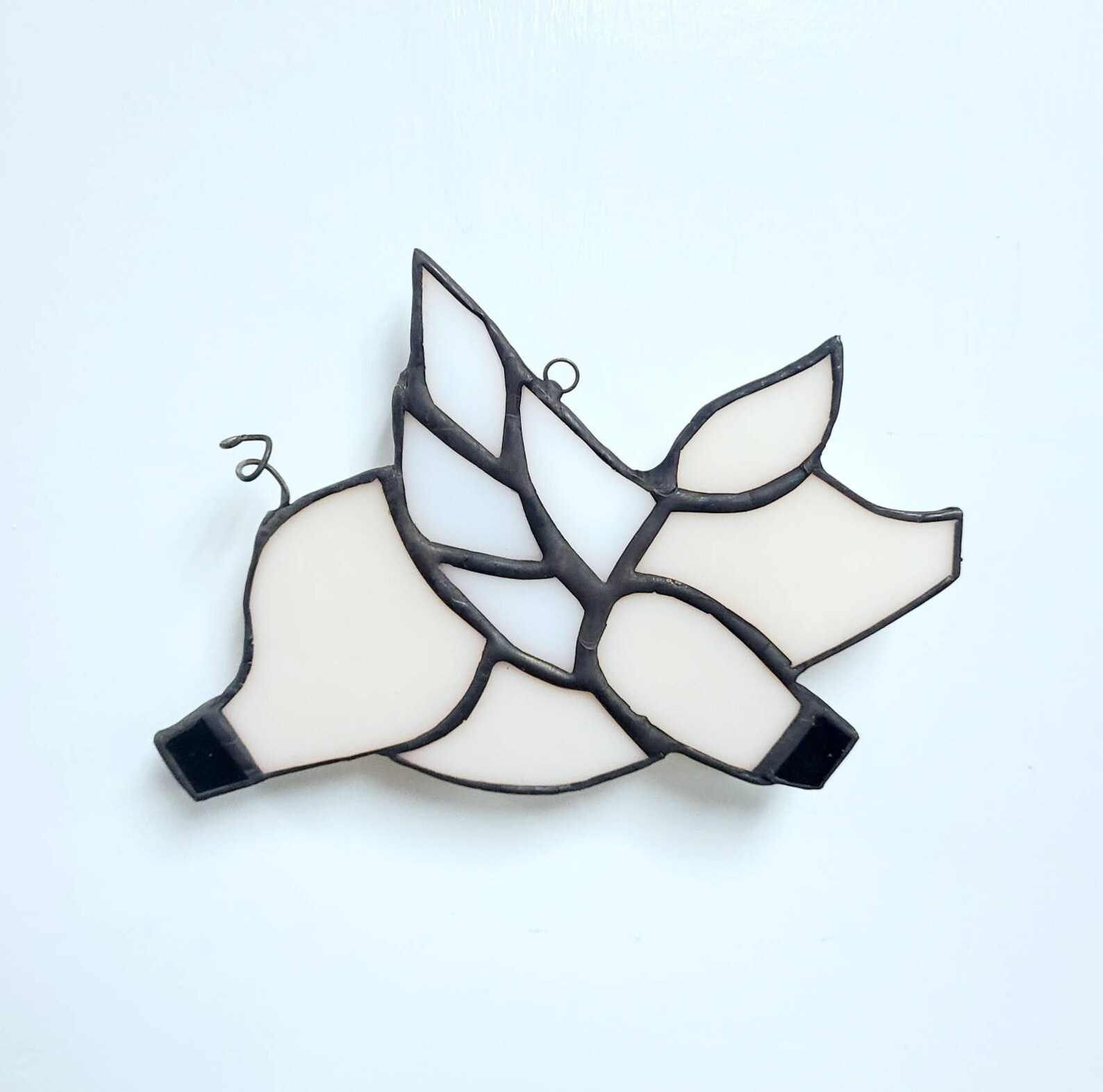 Pre-cut Stained Glass Flying Pig Kit, Stained Glass Kit, Stained Glass ...