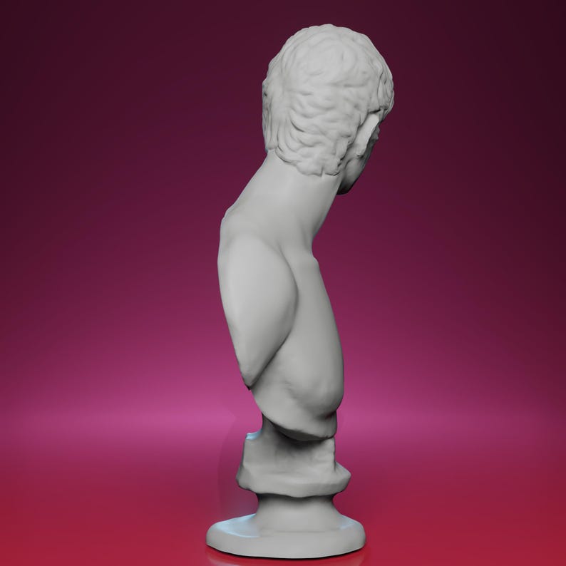 3D Printed Bust of Tiberius Sculpture – Inspired by the Louvre Museum ...