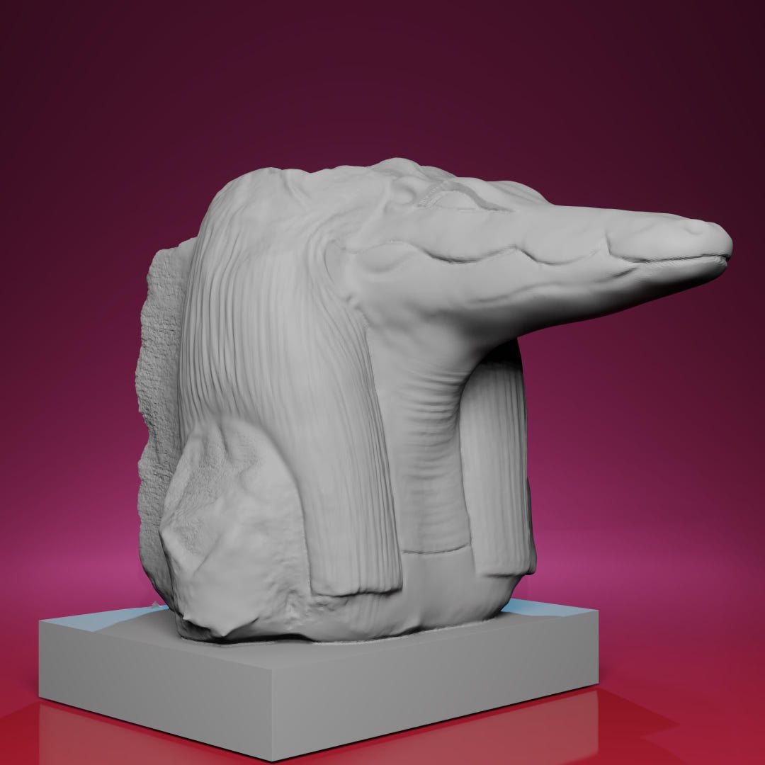 3D Printed Sobek Statue – Inspired by the Ashmolean Museum in Oxford - Etsy