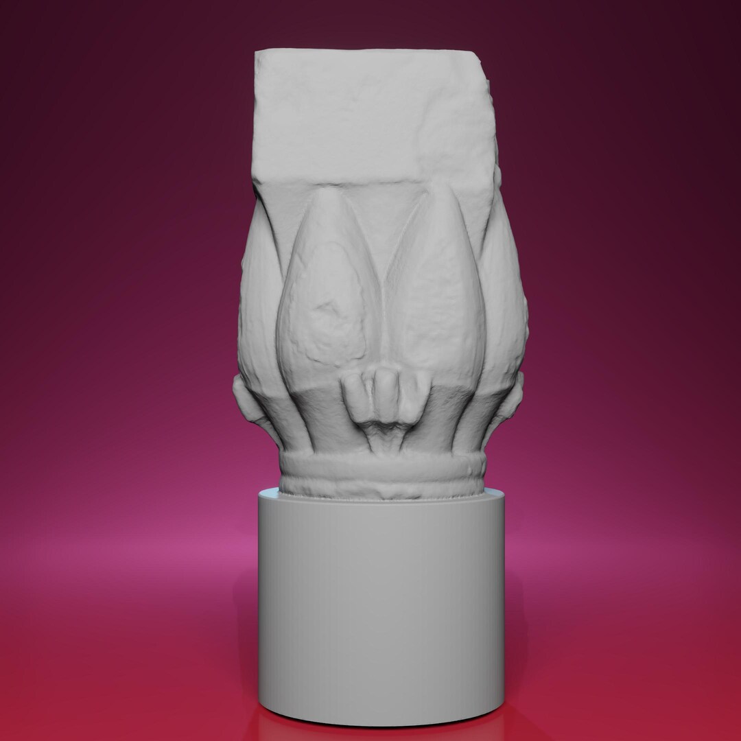 3D Printed Lotus Blossom Column Capital - Inspired by Manchester Museum ...